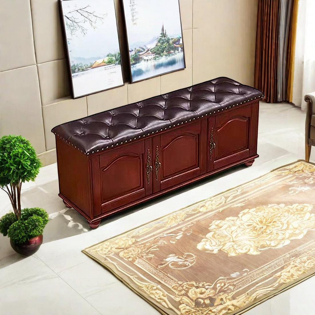 DICIXA Retro Simple Shoe Stool 9 Pair Shoe Storage Bench | Wayfair