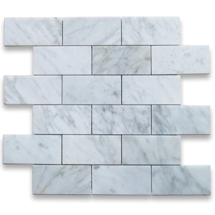 Stone & Tile Shoppe, Inc. Marble Brick Joint Mosaic Wall & Floor Tile ...