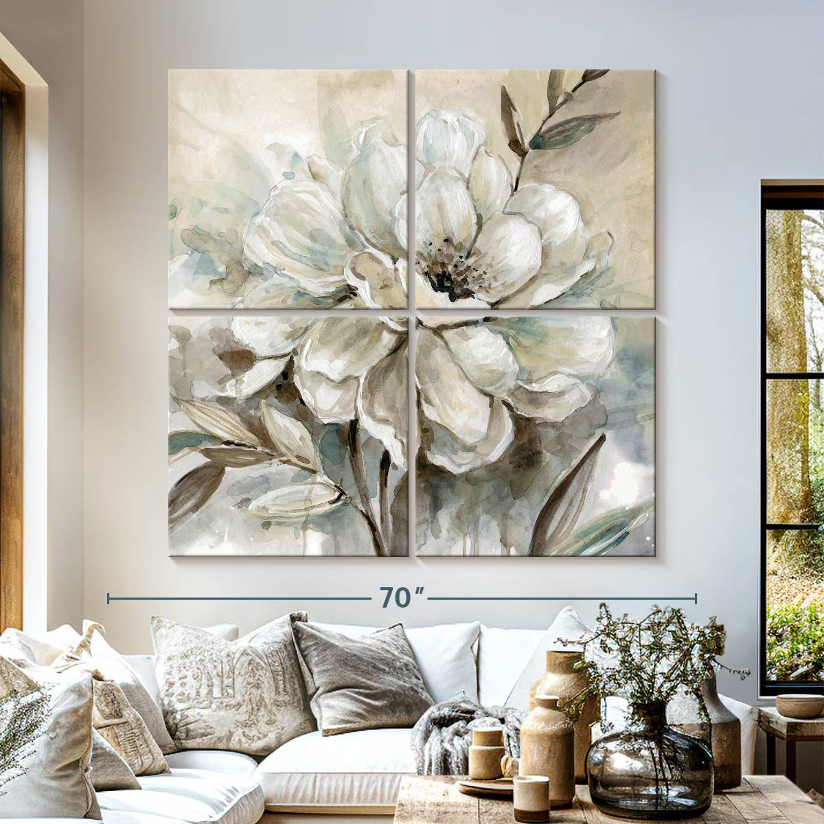 Lark Manor™ Harnek Neutral Bloom I | Wayfair