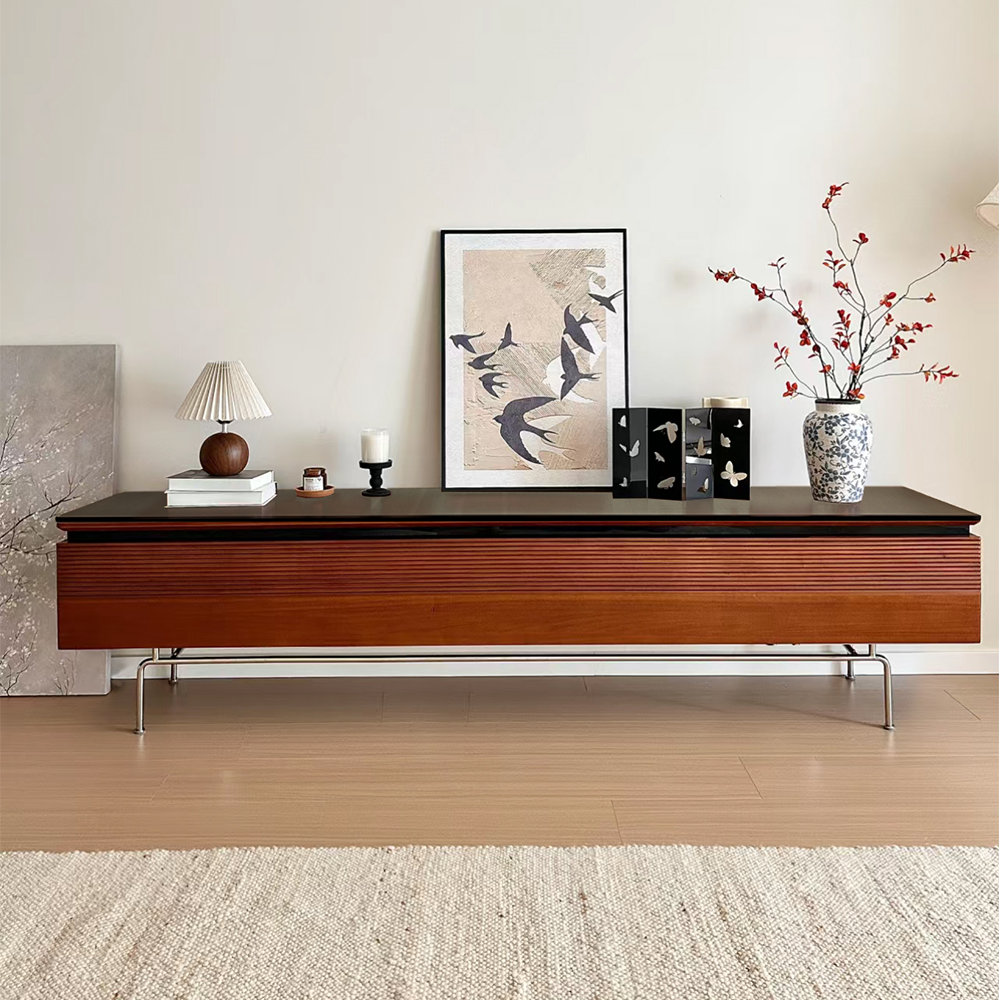 Finaewg Nordic style sintered stone countertop TV stand | Wayfair