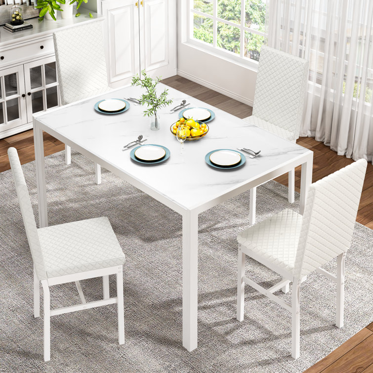 Ebern Designs Hadessah 5 - Piece Dining Set | Wayfair
