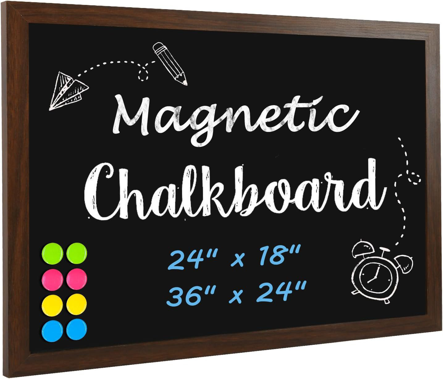 Lark Manor Chalk Board 24" X 36", Magnetic Large Chalkboard For Wall ...