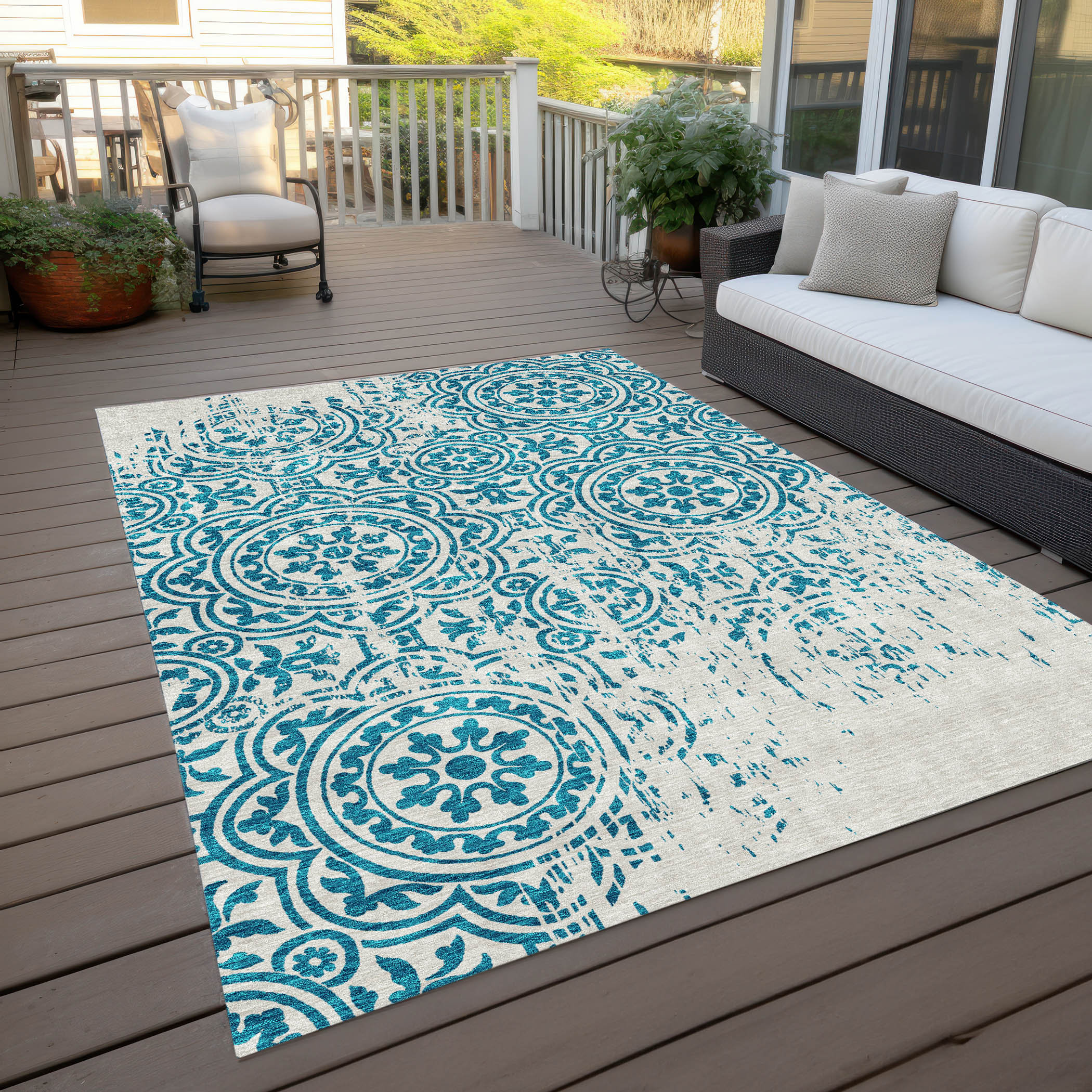 Langley Street Lamanna Oriental Machine Woven Polyester Indoor ...