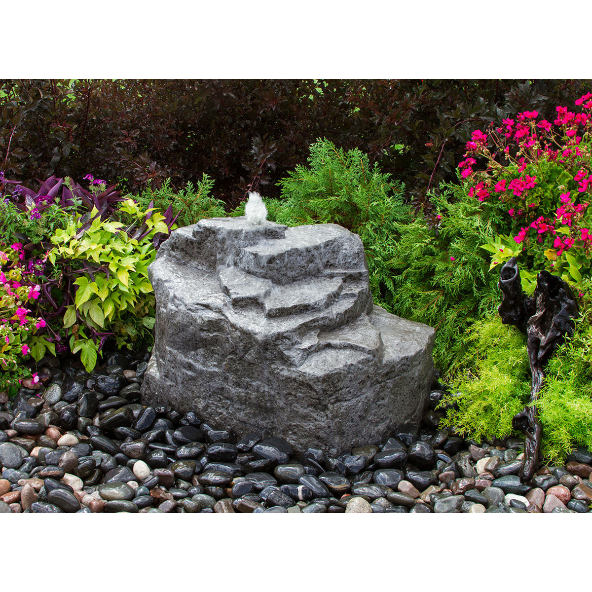 LiquidArt Fountains Glass Fiber Reinforced Concrete Rock Mountain ...