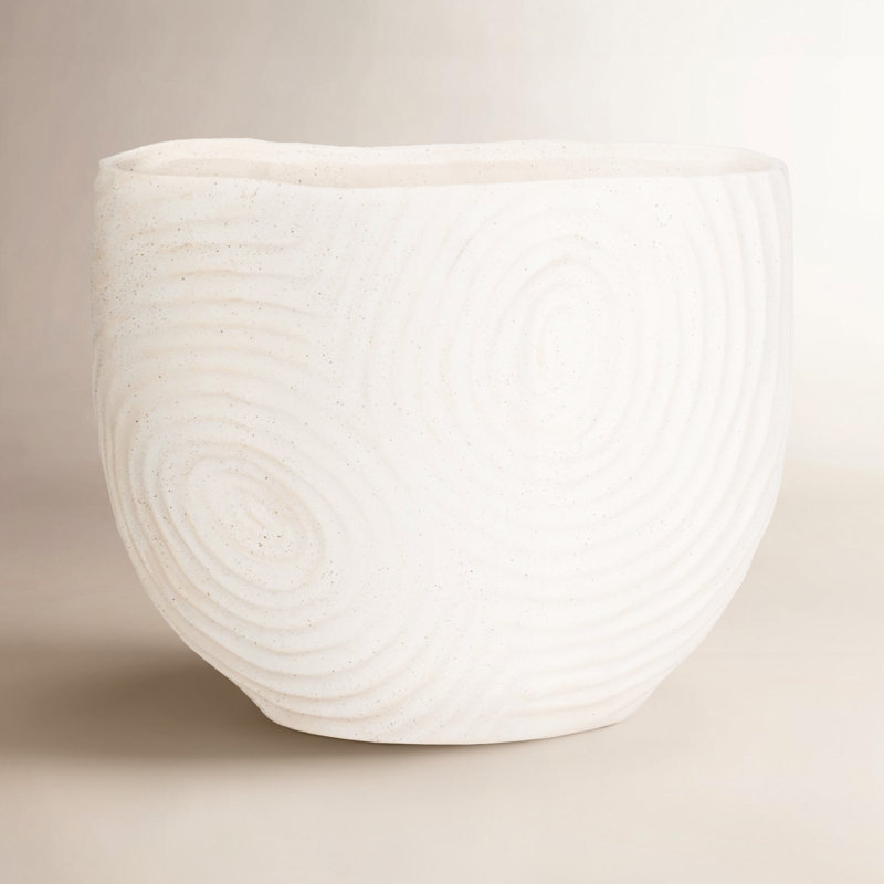 Joss & Main 11" Sumatra Small Vase, Ivory/Beige | Joss & Main