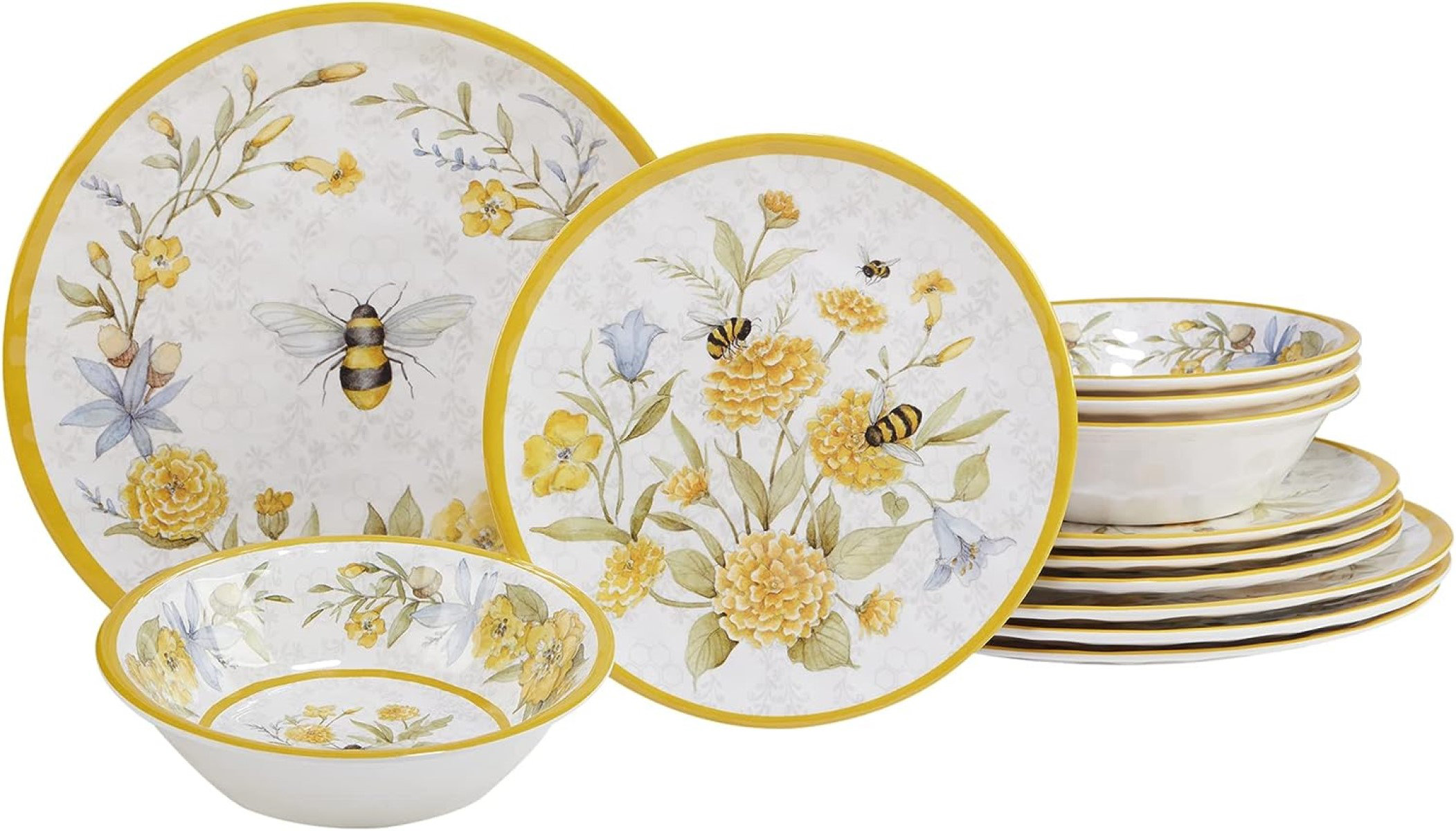 Certified International Bee Sweet 12 Pc Dinnerware Set & Reviews | Wayfair