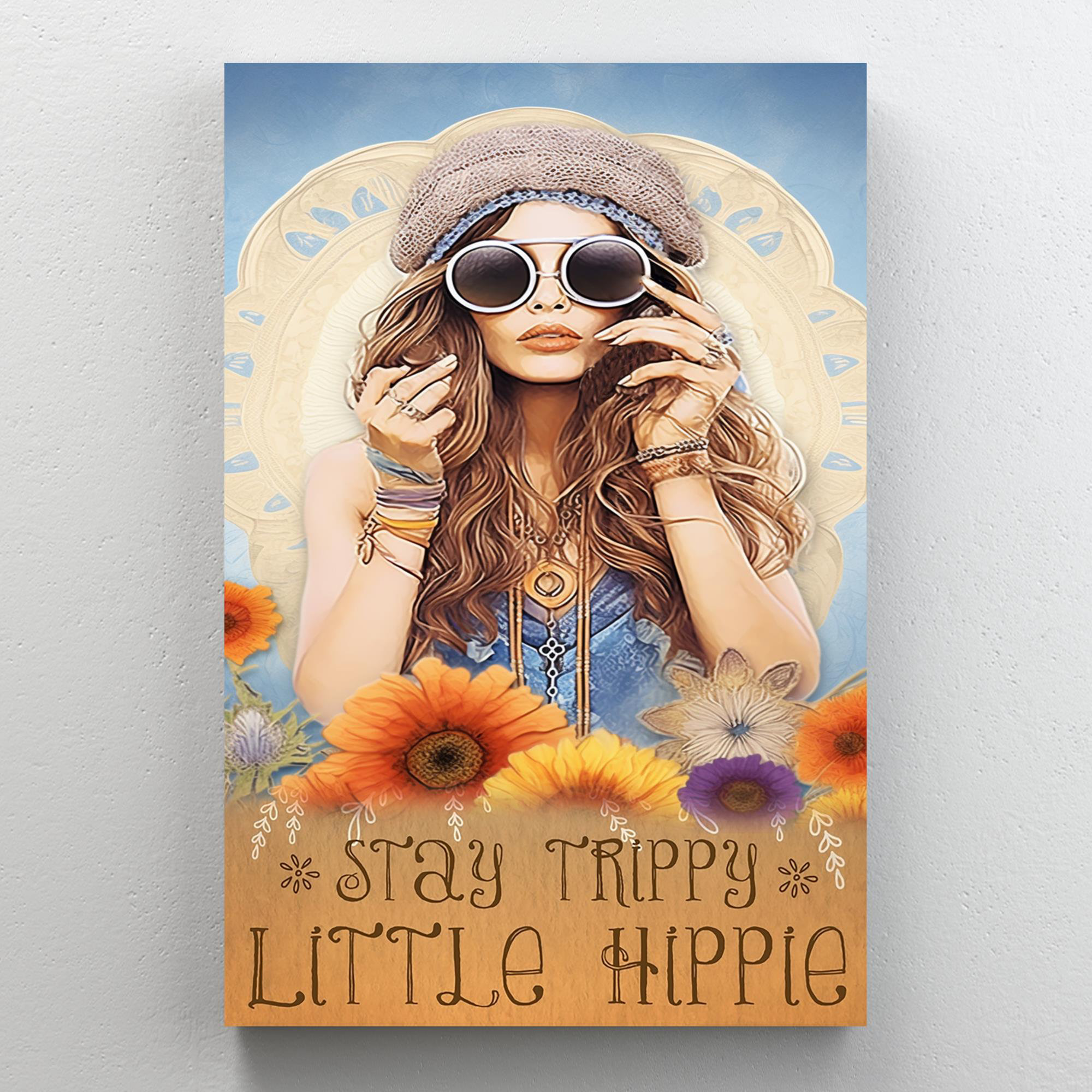 Trinx Kristiann Woman Stay Trippy Little Hippie 2 On Canvas Graphic Art ...