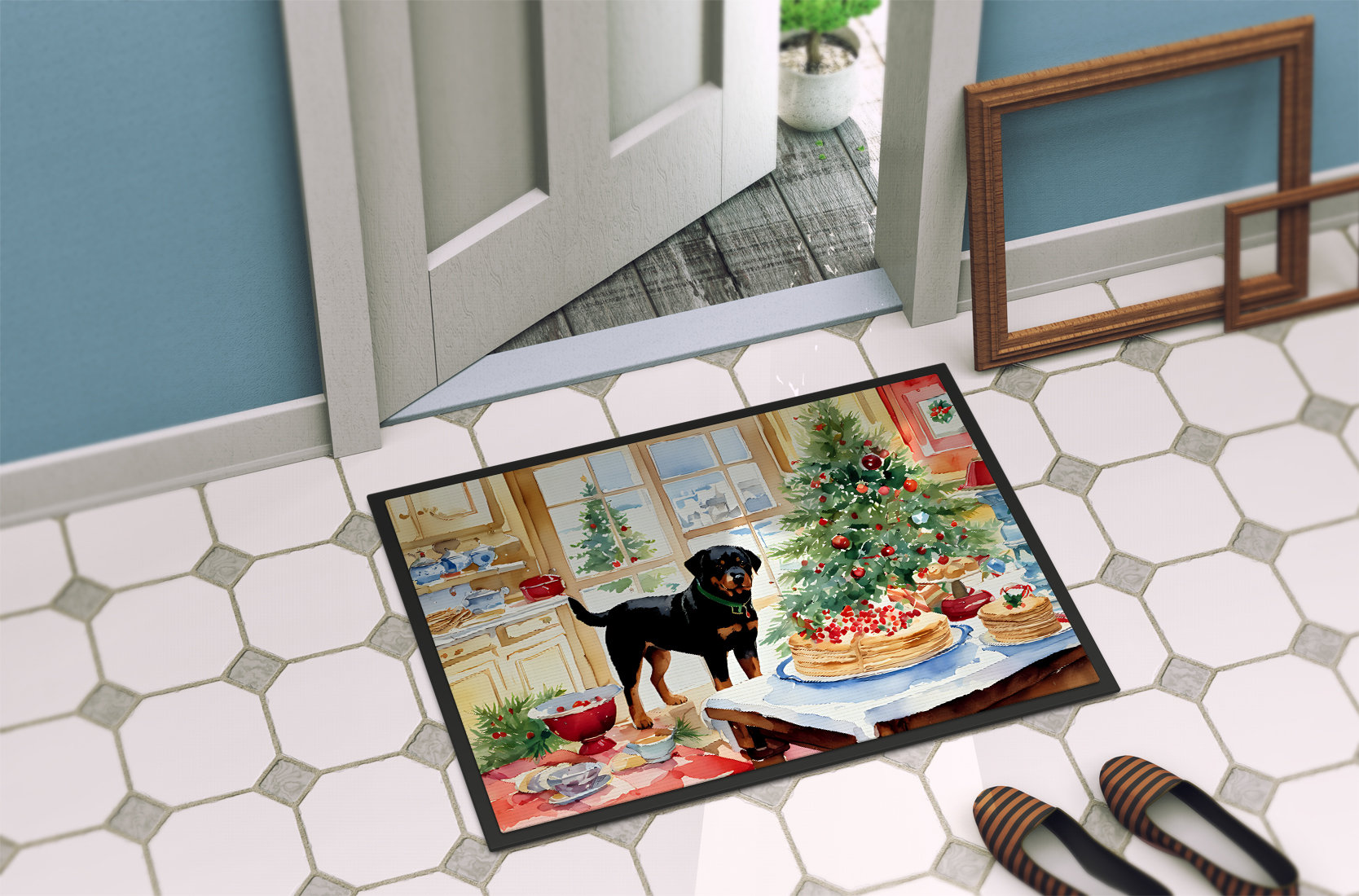 The Holiday Aisle® Rottweiler Junya Doormat DAC3876 | Wayfair