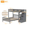 Hokku Designs Loft Bed With Staircase - Wayfair Canada