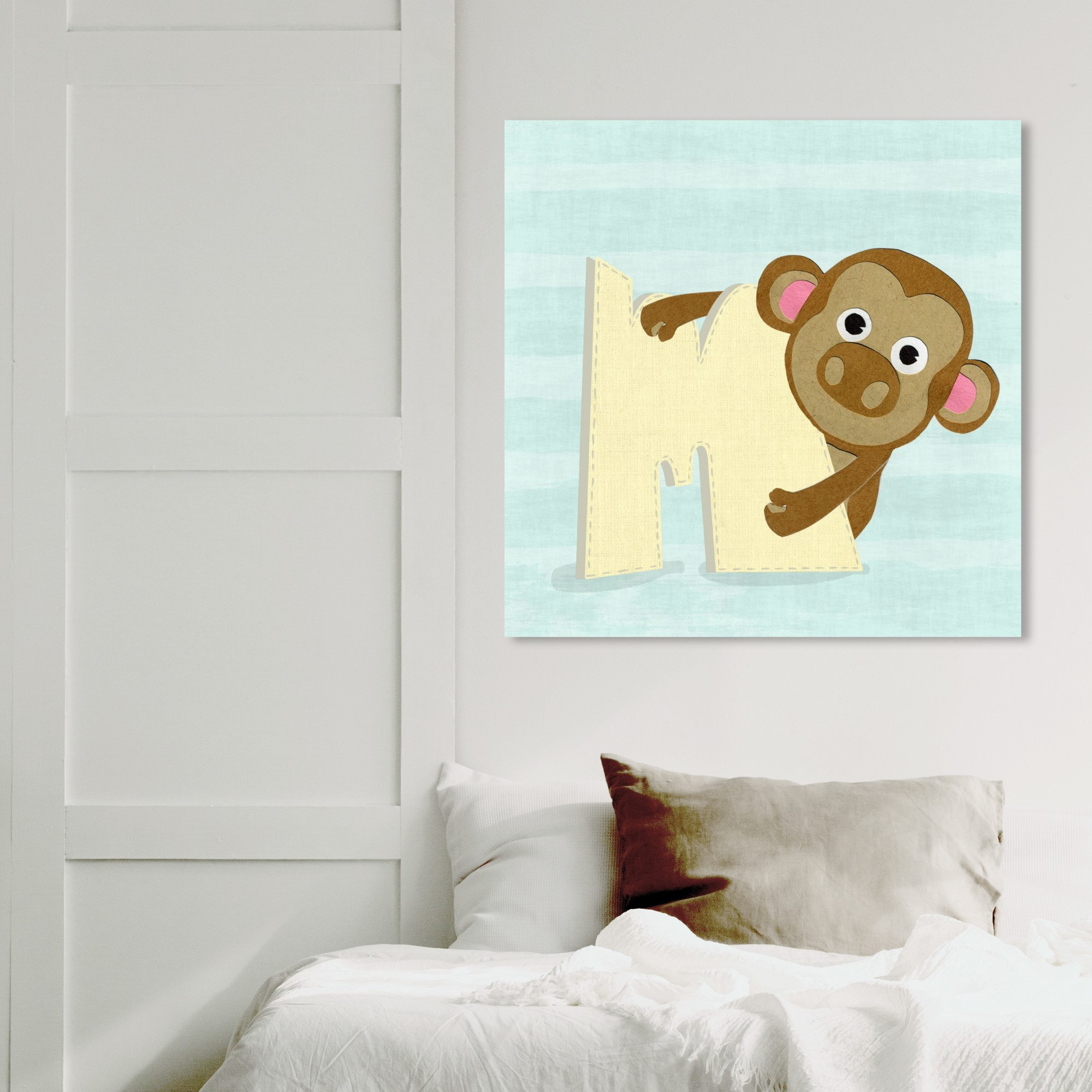 Isabelle & Max™ Fagan Letter M Canvas Art - Wayfair Canada