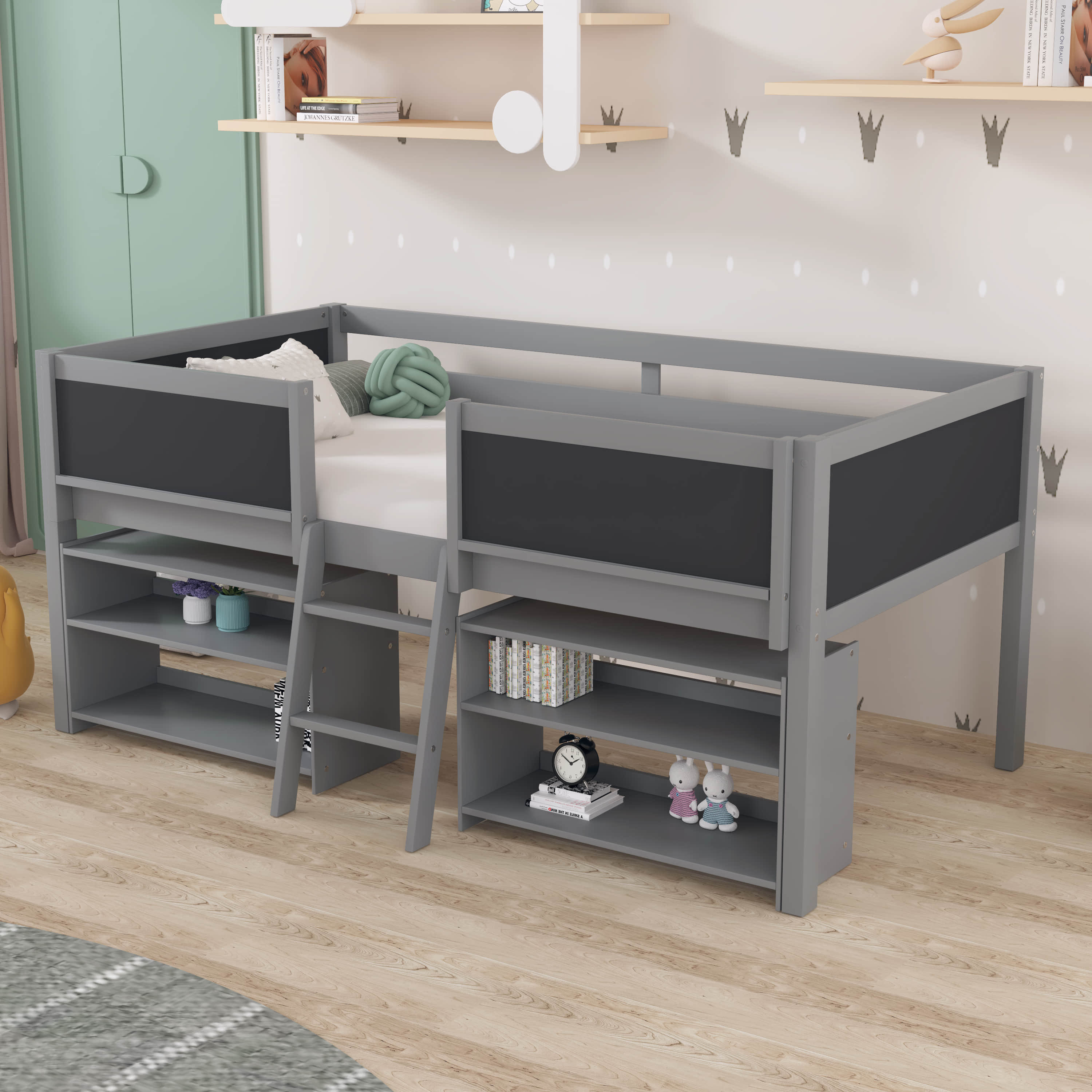 Harriet Bee Evie-Sue Kids Twin Loft Bed | Wayfair
