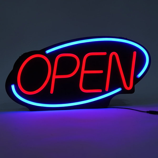 Trinx Addalin LED Open Sign Neon Light Wall Sign & Reviews | Wayfair