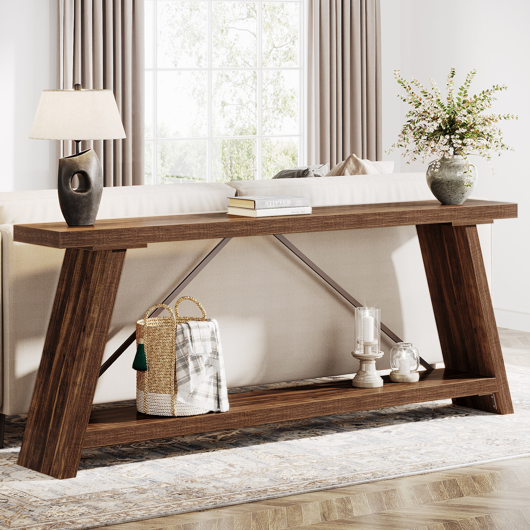 Alcott Hill® Clavel 70.9'' Console Table "& Reviews" | Wayfair