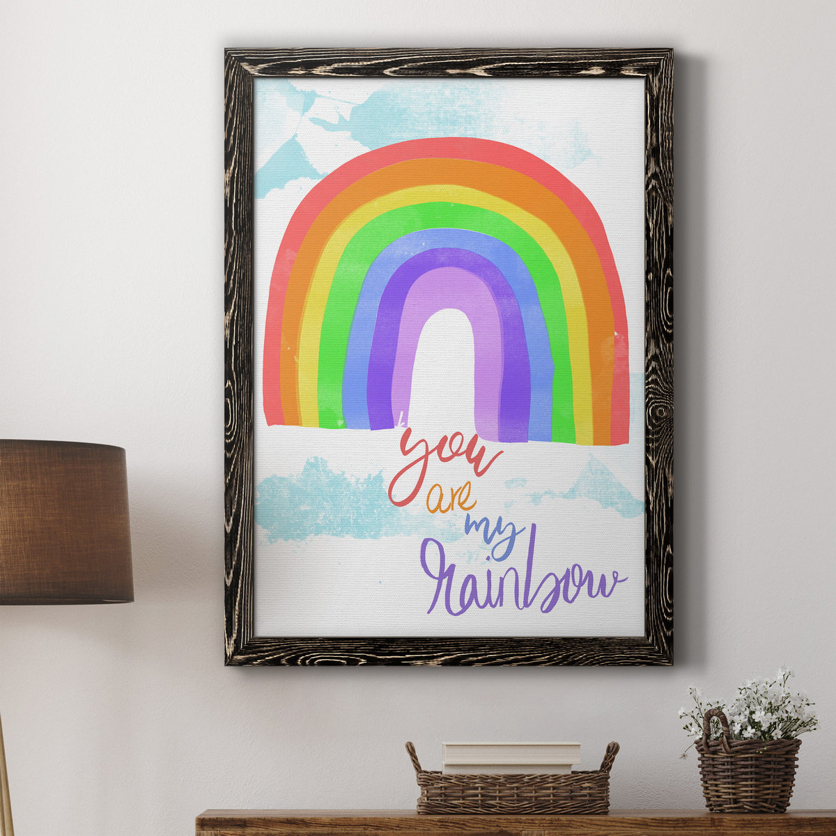 Wexford Home You Are My Rainbow - Picture Frame Print on Canvas ...