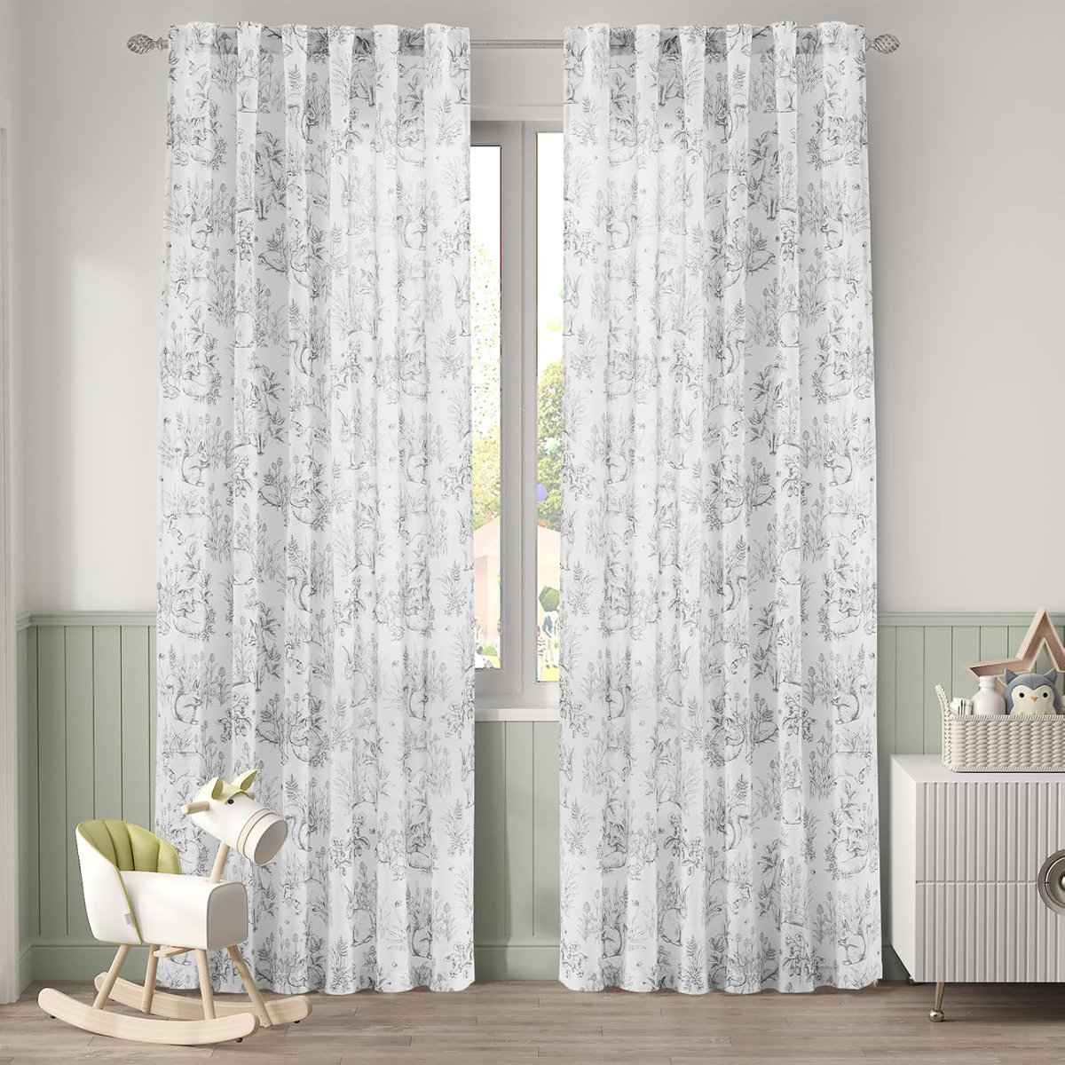 August Grove Cottage Farmhouse Floral Curtains for Bedroom - Wayfair Canada