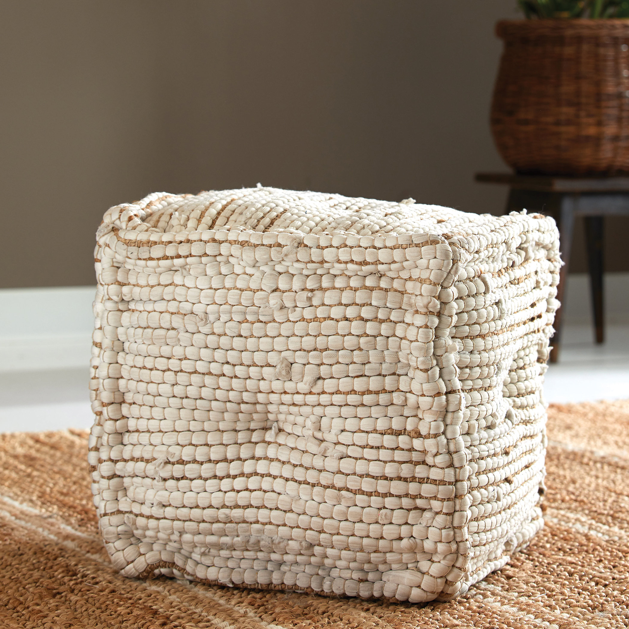 Dakota Fields Autry Pouf Ottoman - Wayfair Canada