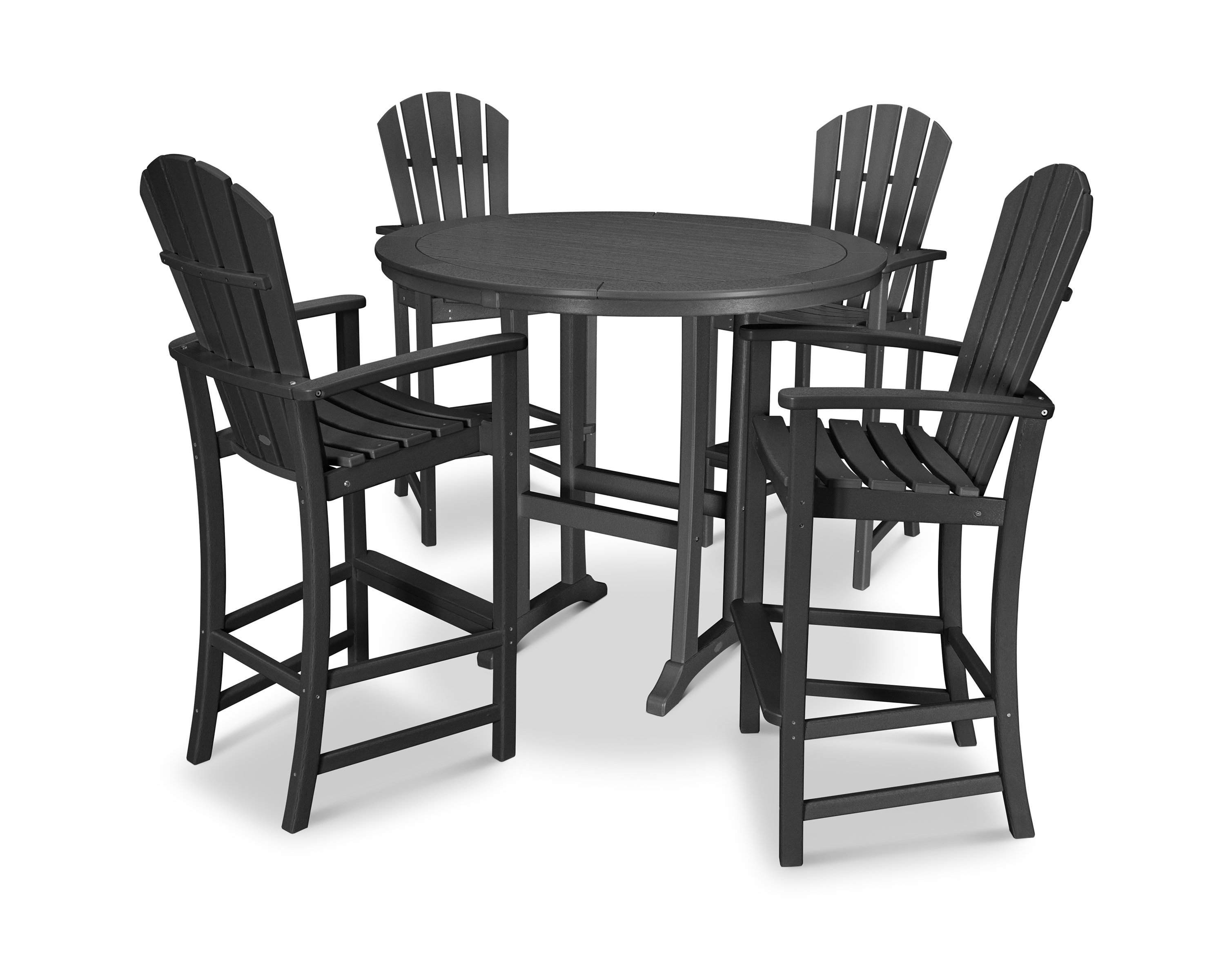 POLYWOOD® Palm Coast 5-Piece Round Bar Set & Reviews | Wayfair