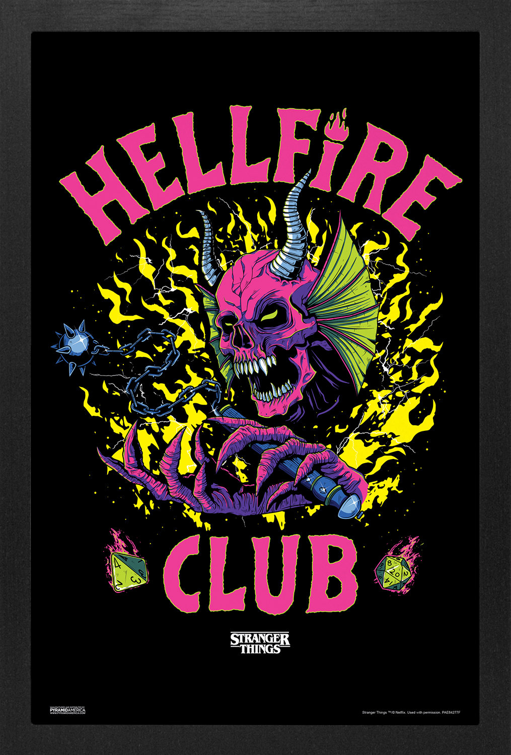 George Oliver Stranger Things - Neon Hellfire Club 11x17 Gel-Coat ...