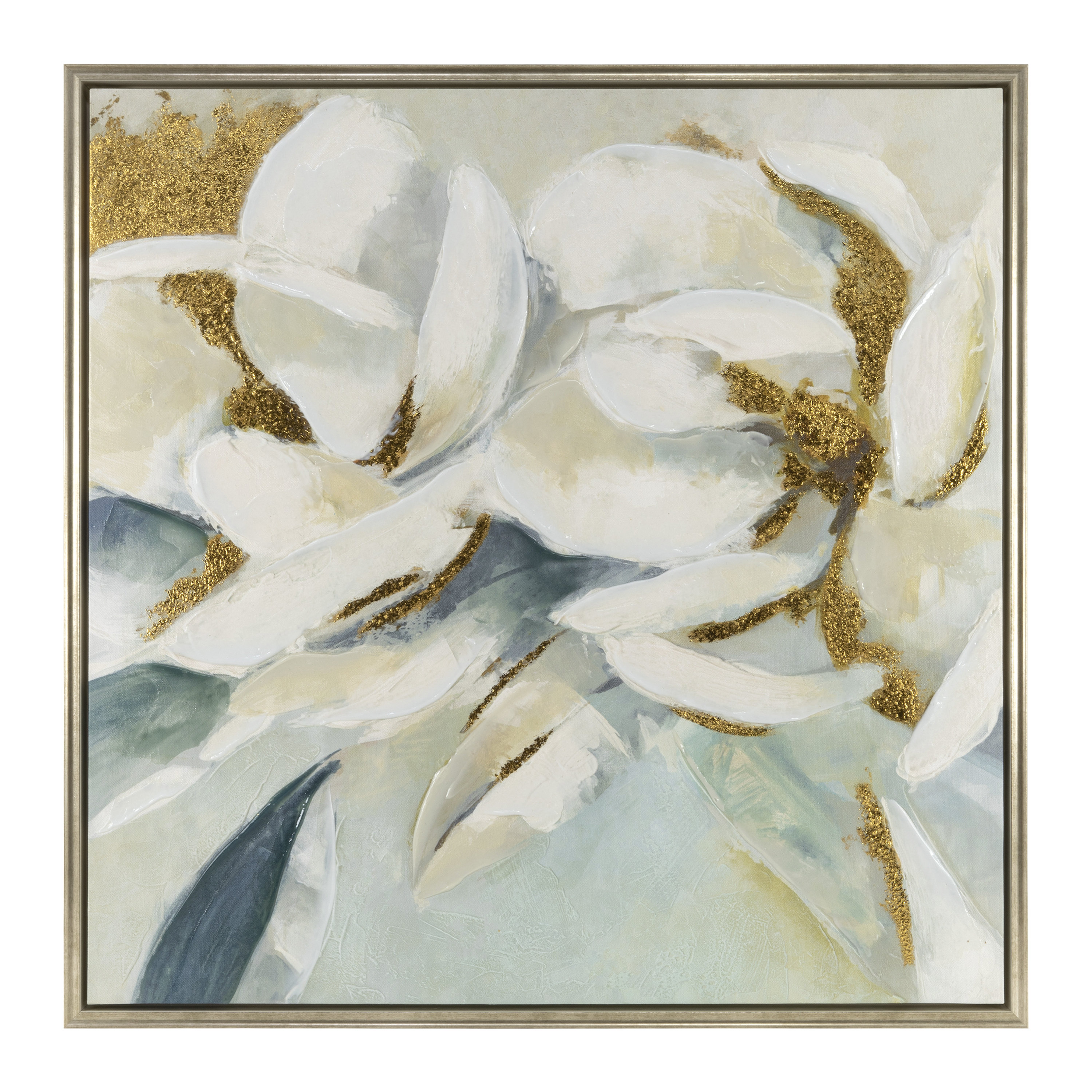 Red Barrel Studio® Magnolia Delight Framed Embellished Canvas by Art ...