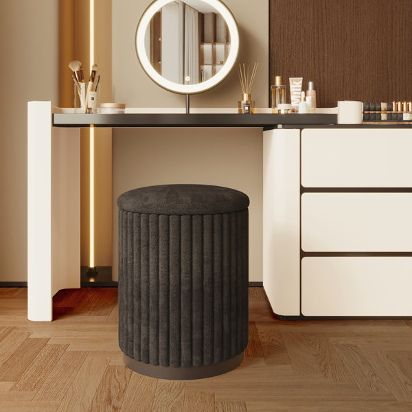 Latitude Run® 1pc, Makeup Stool, Round Stool, Bedroom, Modern And ...