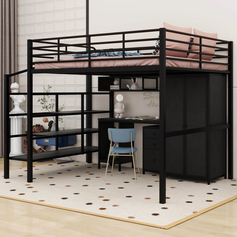 Harriet Bee Jarald Kids Full Loft Bed | Wayfair