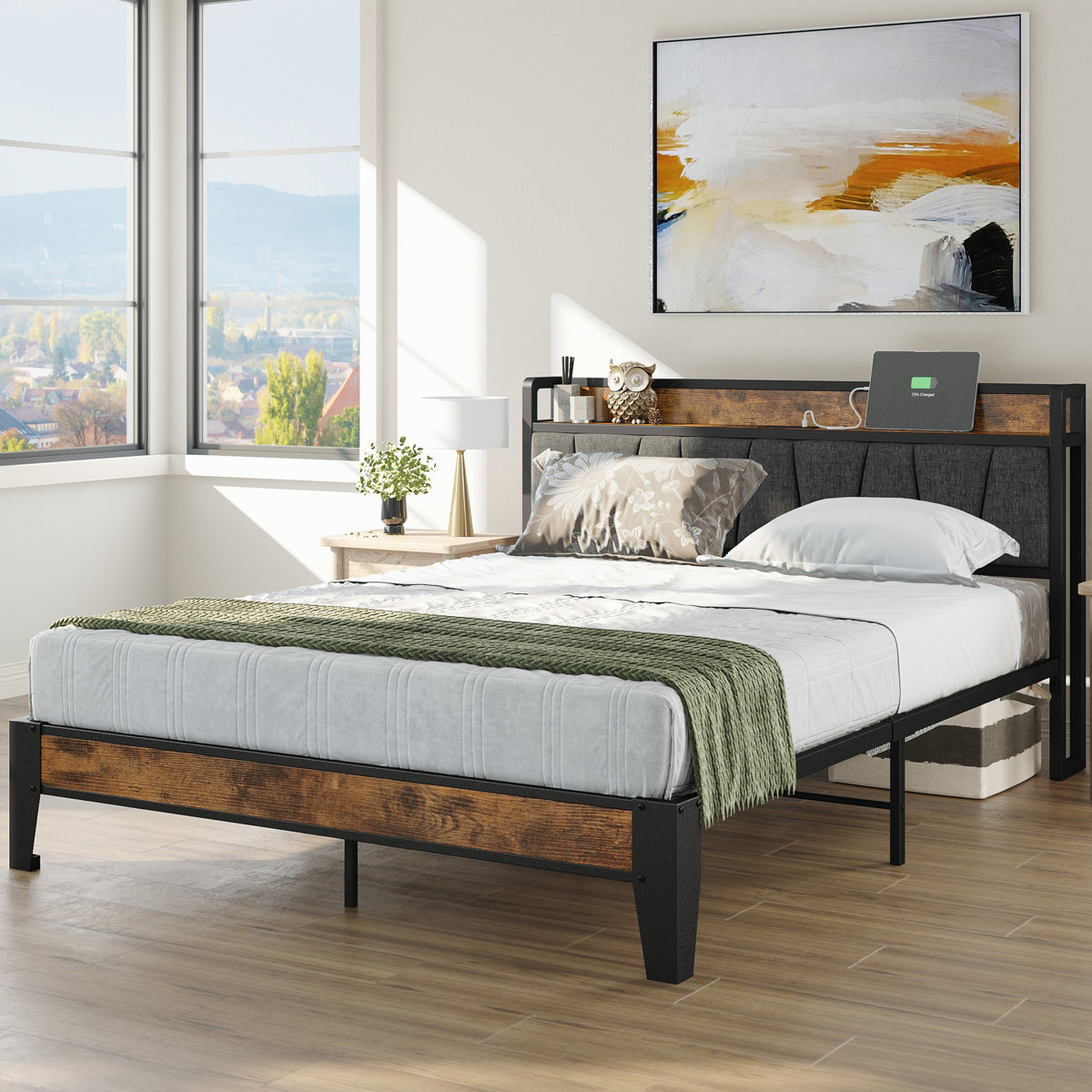 17 Stories Tharsiga Bed Frame & Reviews | Wayfair