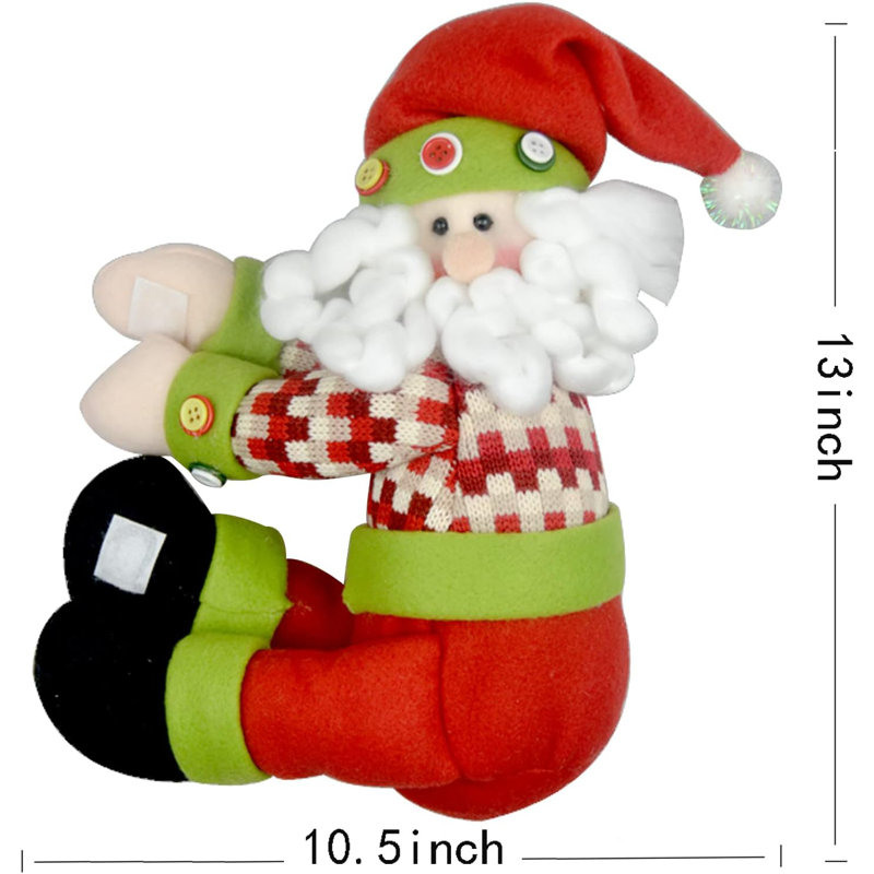 Alcott Hill® Christmas tree topper Santa Claus, Christmas ornaments fun ...