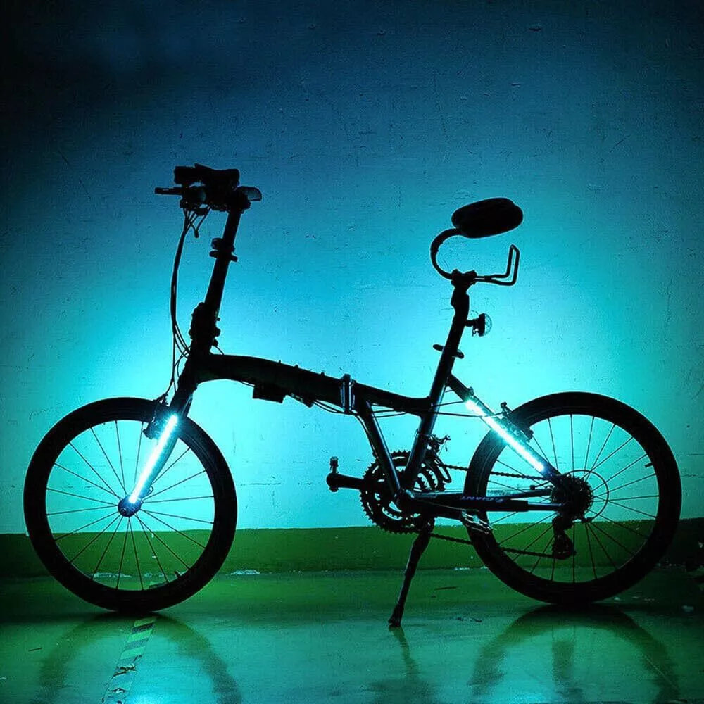 Ebern Designs Bicycle Frame Led Light Strip Usb Rechargeable Waterproof ...
