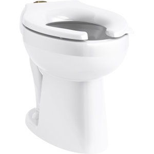 Kohler Highcliff Ultra Ada-Height Flushometer Bowl with Top Spud ...