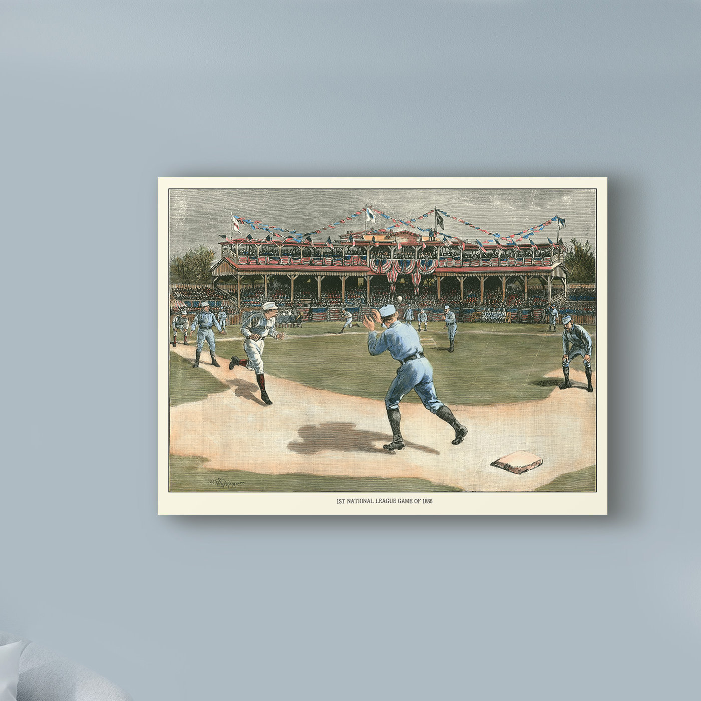 Charlton Home® " National League Game 1886 " by Snyder | Wayfair
