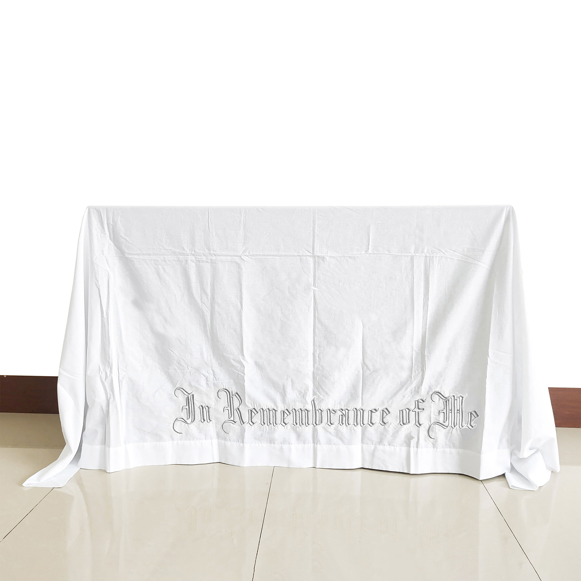 FixtureDisplays 52" x 96" Large "In Remembrance of Me" Embroidery Altar ...