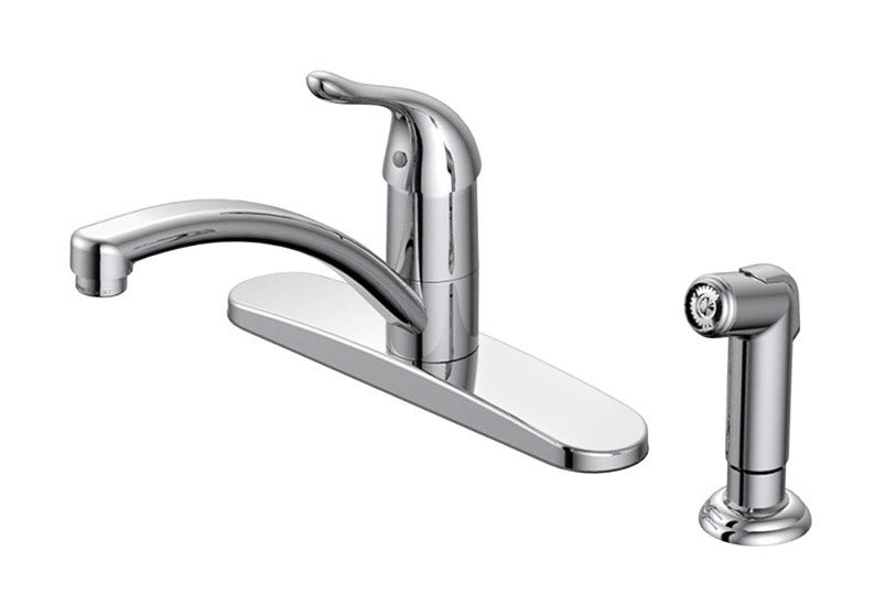 Oakbrook Collection Touch Single Handle Kitchen Faucet with Side Spray ...