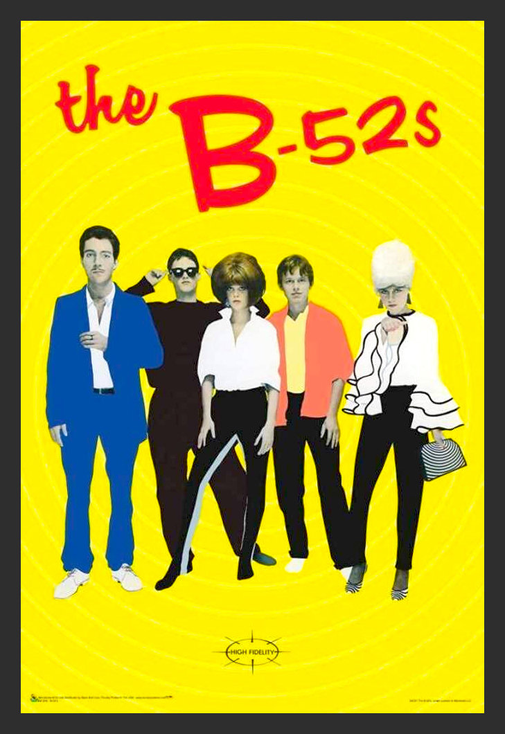 Buy Art For Less The 52's Album Cover New Wave Rock 24x36 Inch Framed ...