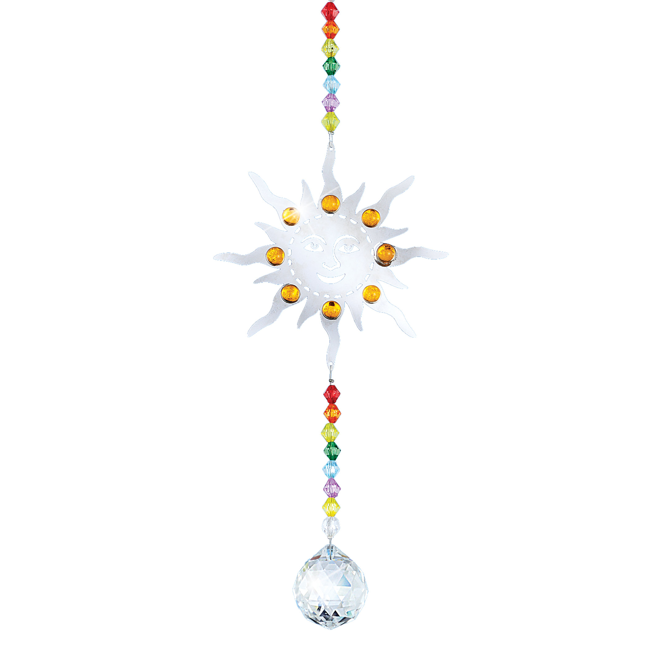 Arlmont & Co. Colorful Sunshine Hanging Crystal Suncatcher - Wayfair Canada