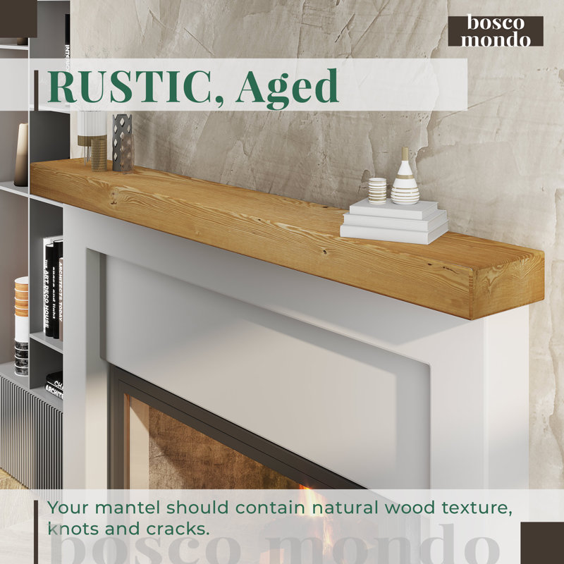 BoscoMondo Hand Carved Wood Mantel | Wayfair