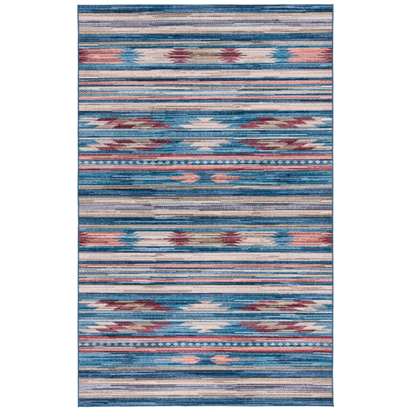 Union Rustic Kiarno Performance Machine Washable Southwestern Rug ...