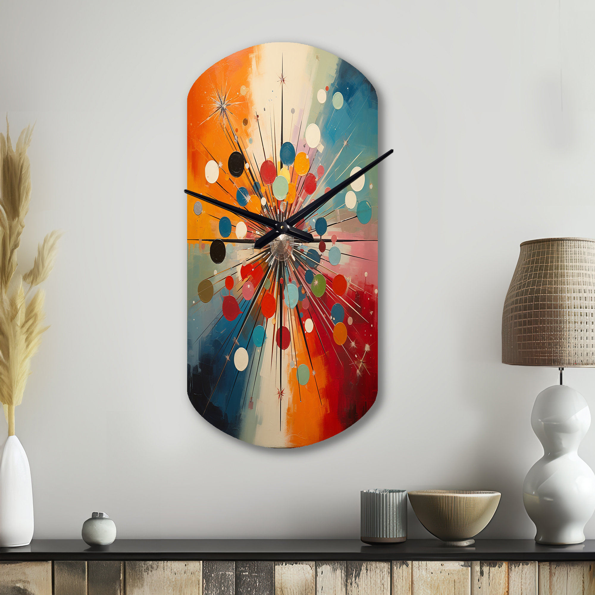 Design Art Colorful Mid Century Optical Serenade IV - Midcentury Modern ...