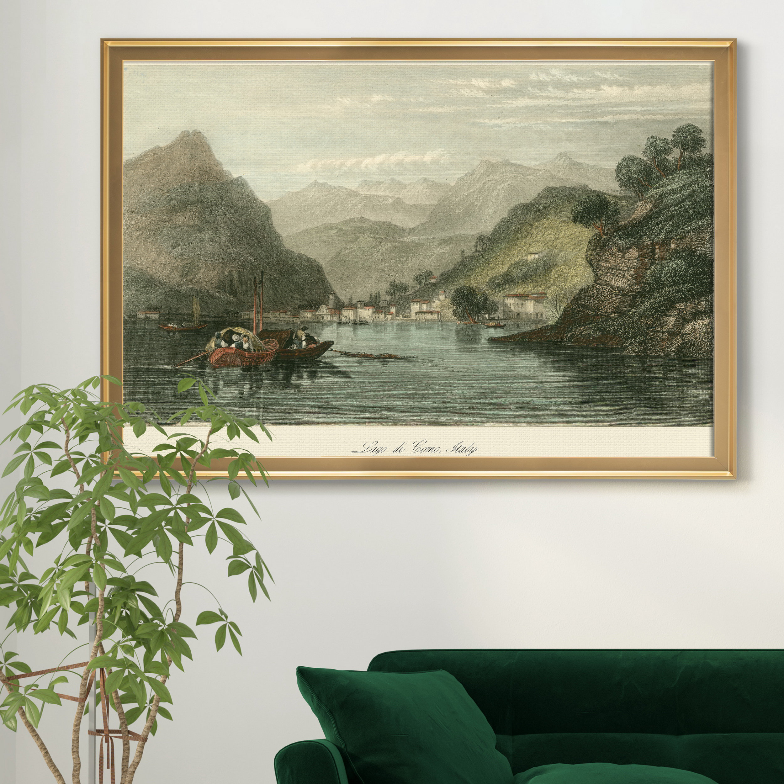 Breakwater Bay Lago di Como, Italy - Picture Frame Print on Canvas ...