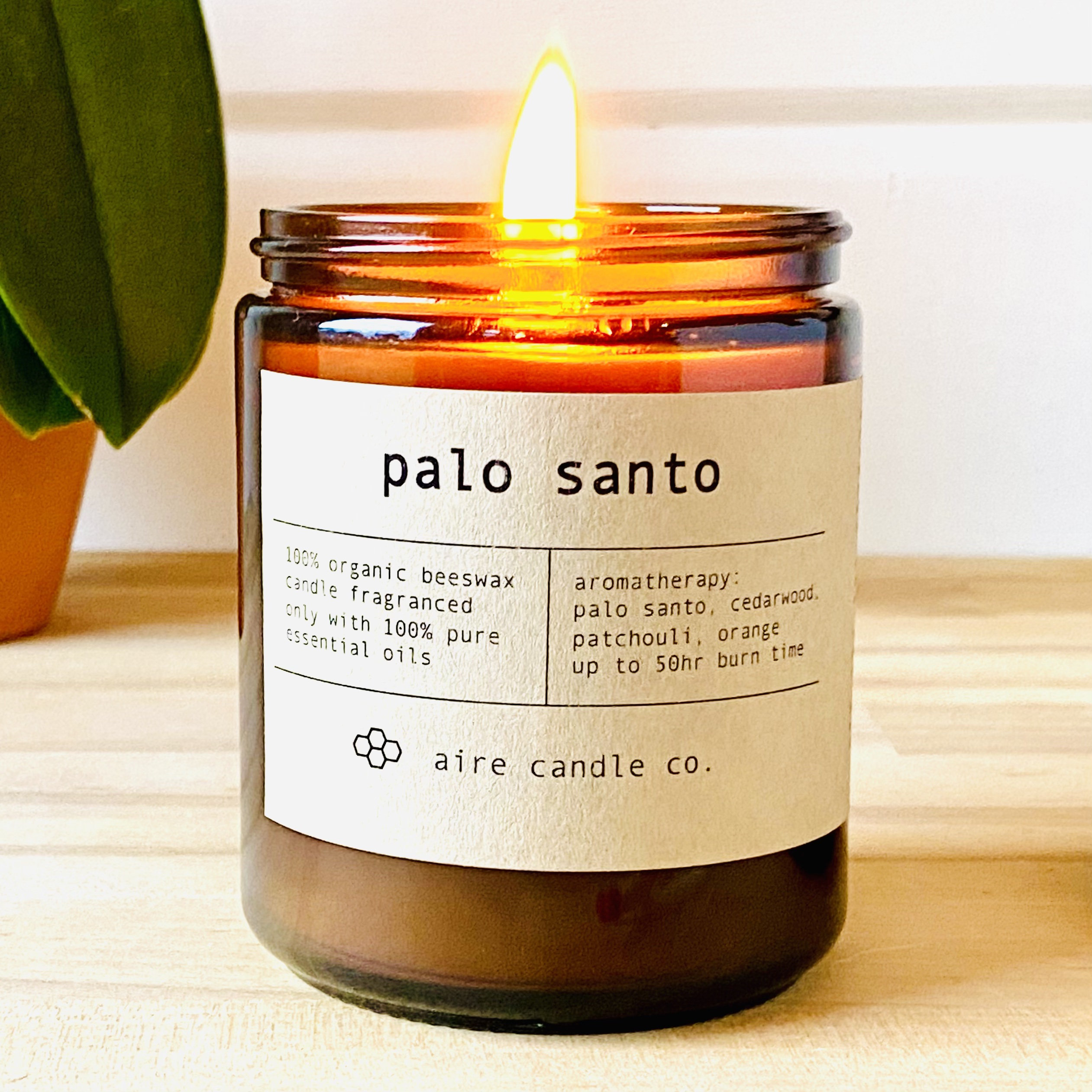 aire candle co. Palo Santo Beeswax Candle | Wayfair