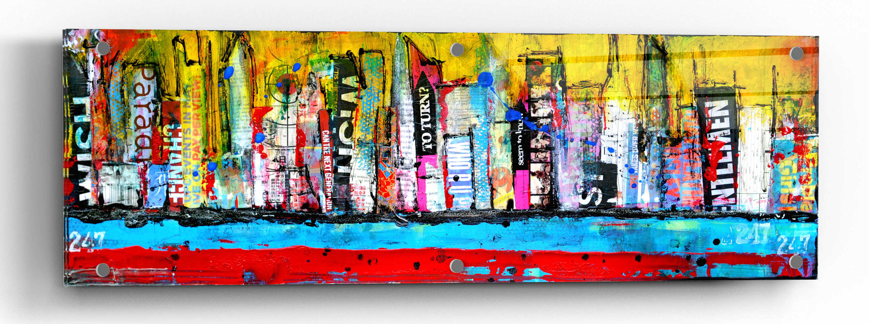 Latitude Run® Skyline by Erin Ashley - Unframed Painting | Wayfair