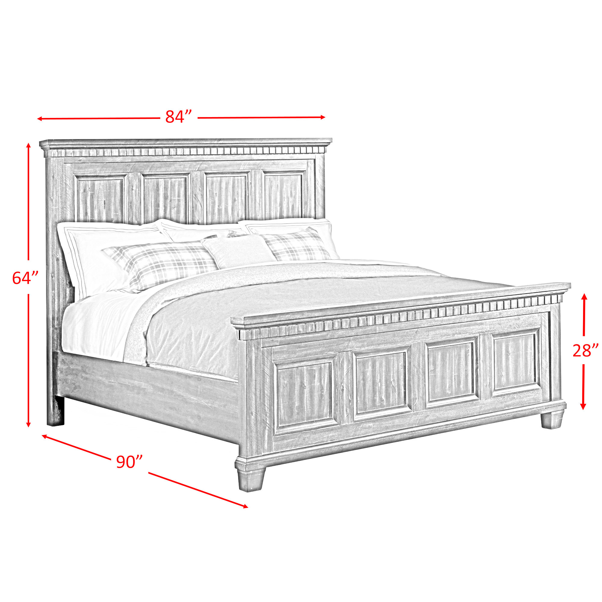 Union Rustic Kristel Solid Wood Low Profile Standard Bed & Reviews ...