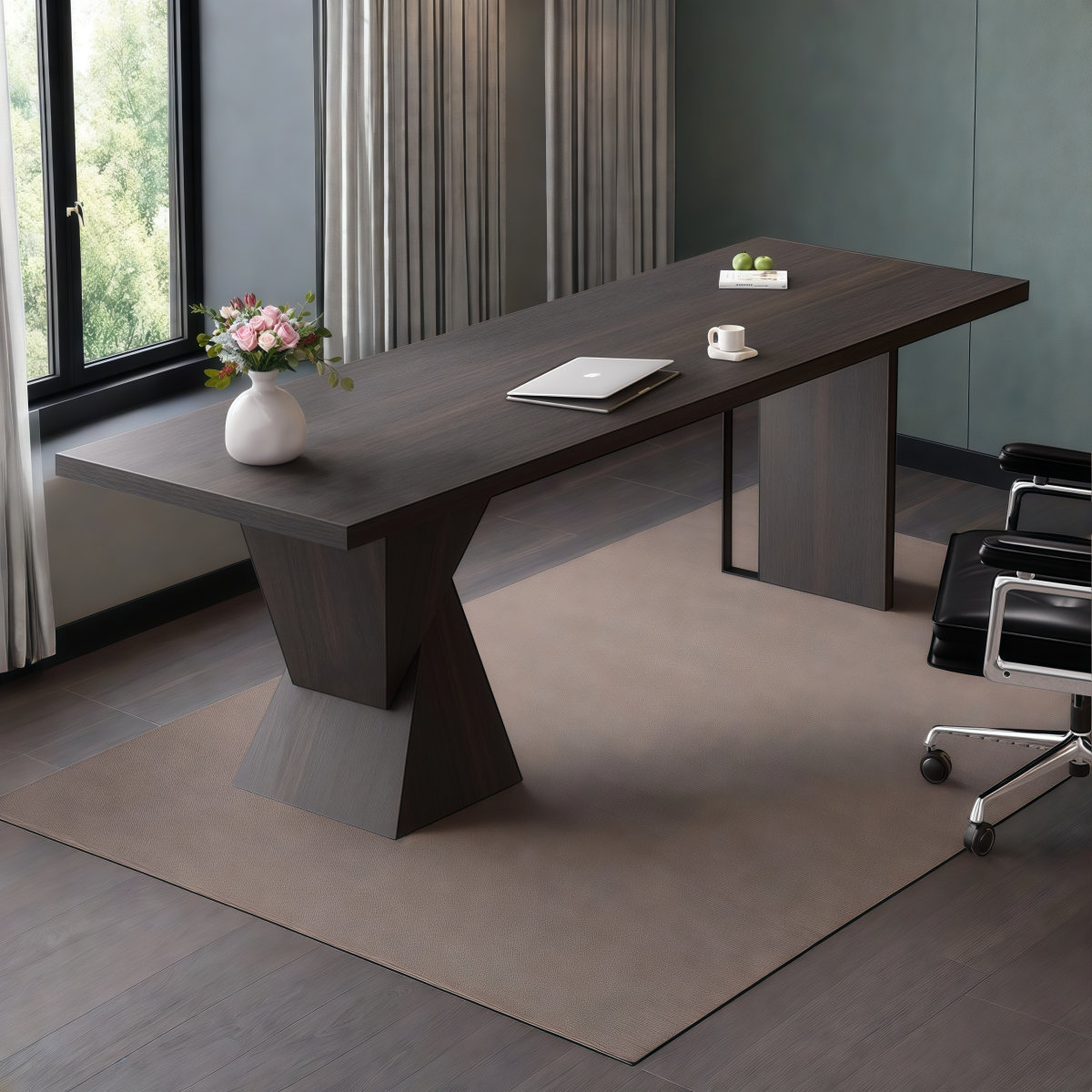 Hokku Designs Stylish Wooden Rectangular Desk Office Sets - Wayfair Canada
