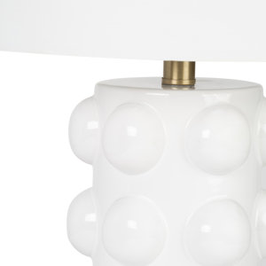 Langley Street® Neutral Textured Ceramic 22" Bubble Table Lamp ...