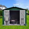 ZEZEMAOYI Metal Garden Sheds 8Ft×10Ft Outdoor Storage Sheds - Wayfair ...