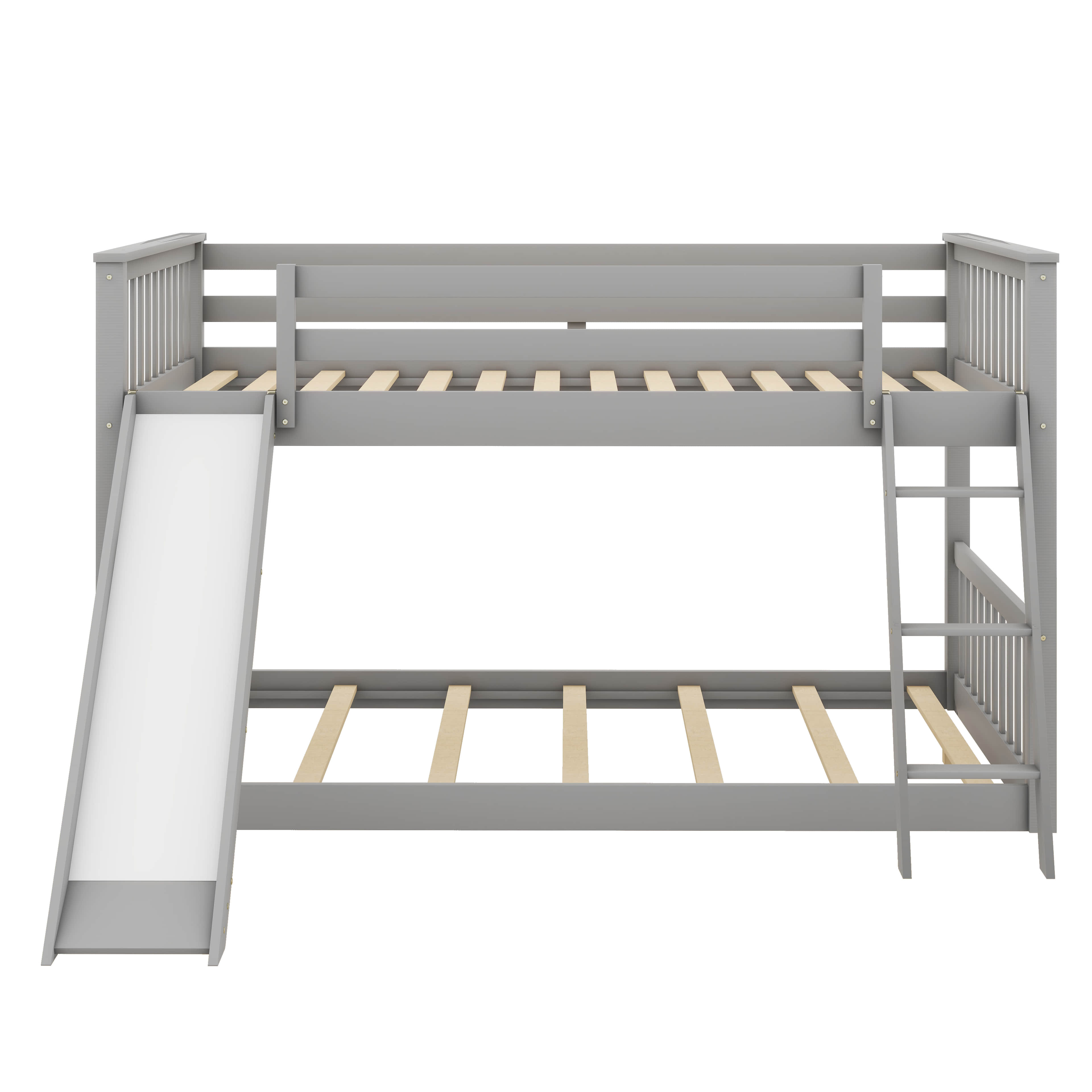 Harriet Bee A Full-Over-Full Bunk Bed That Comes With A Convertible ...