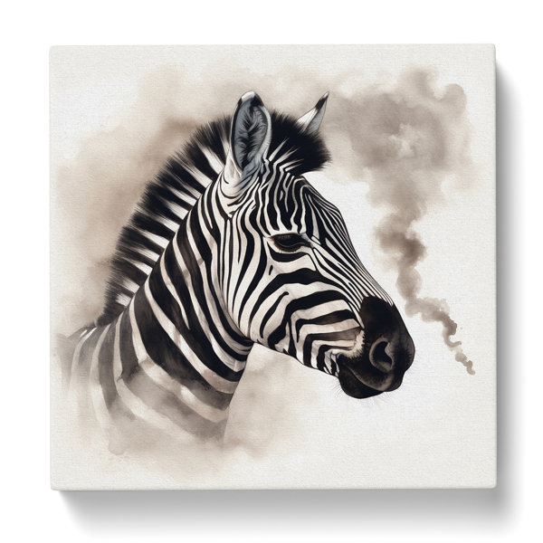 Alpen Home Zebra Smoke - No Frame Print | Wayfair.co.uk