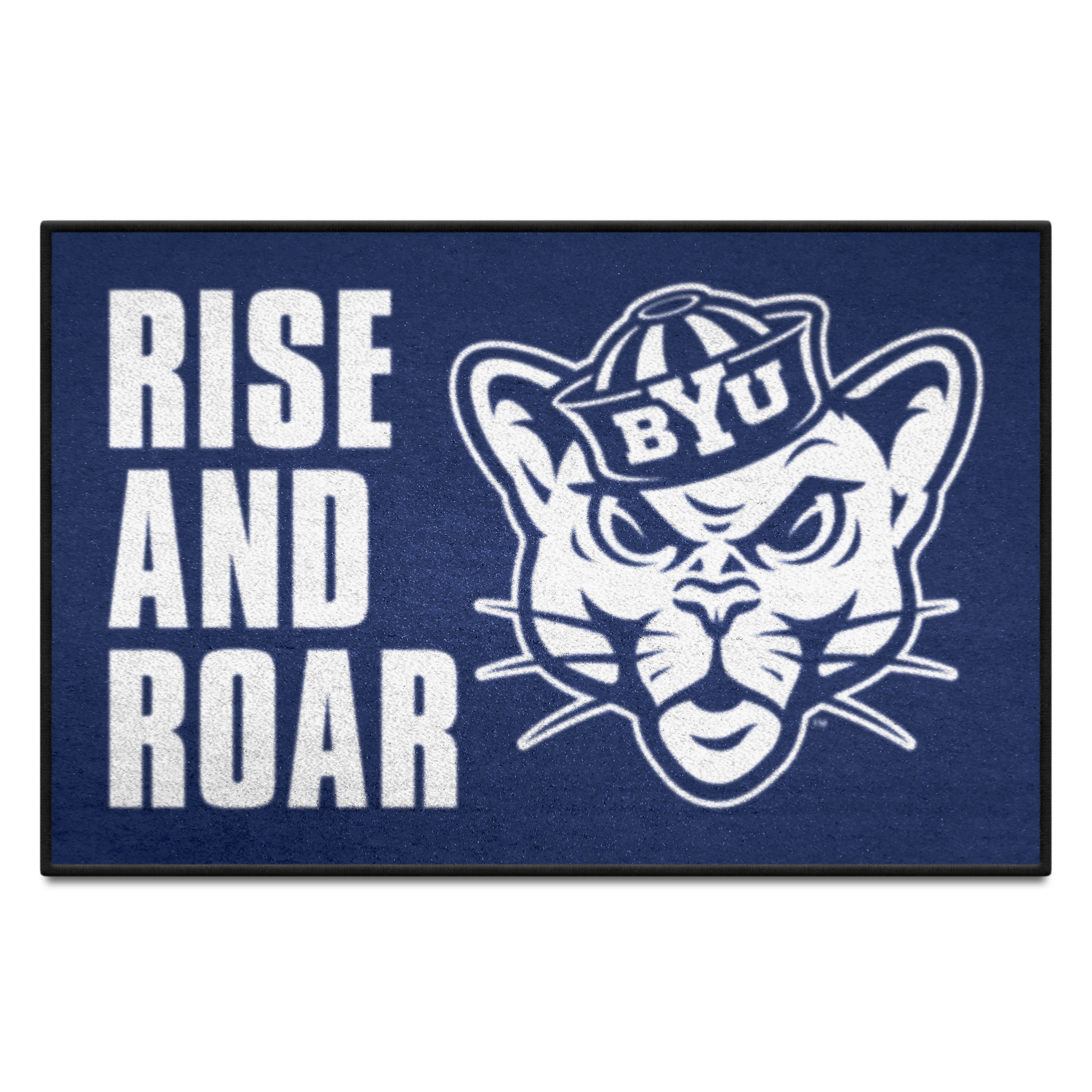 FANMATS BYU_BYU Cougars Starter Mat Accent Rug - 19In. X 30In. Slogan ...