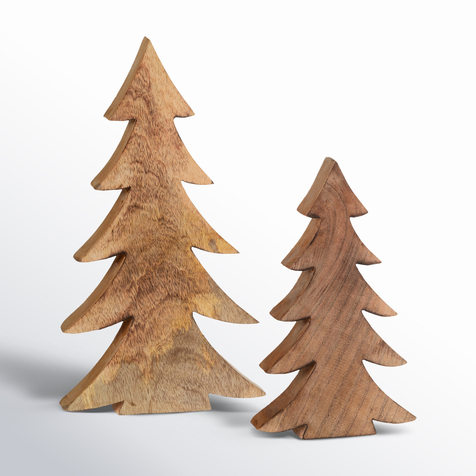 The Twillery Co.® 2 Piece Mango Wood Tree Accents Set & Reviews | Wayfair