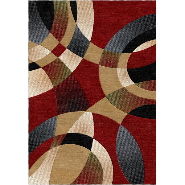 Ivy Bronx Isaacs Modern Hallway Runner/Area Rug With Geometric Pattern ...