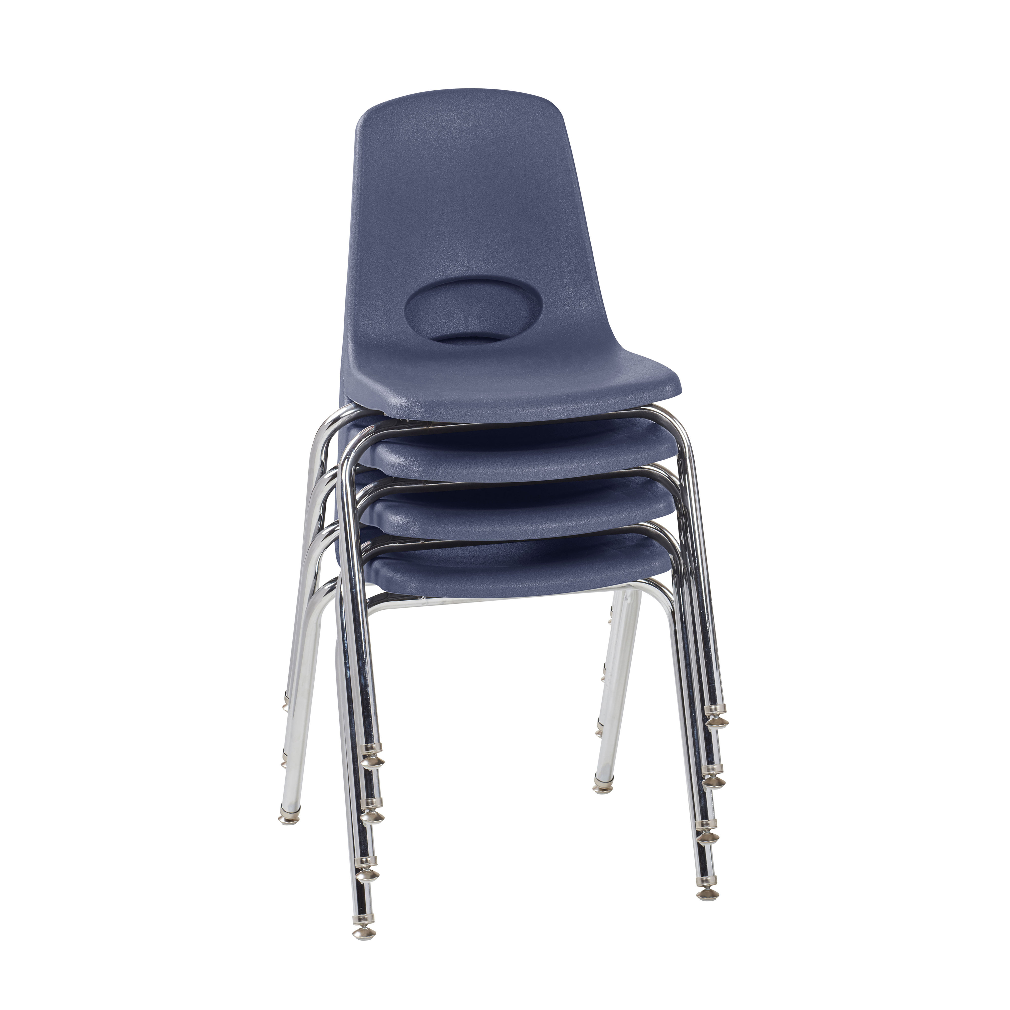 Factory Direct Partners 18" Classroom Stack Chair with Swivel Glide ...